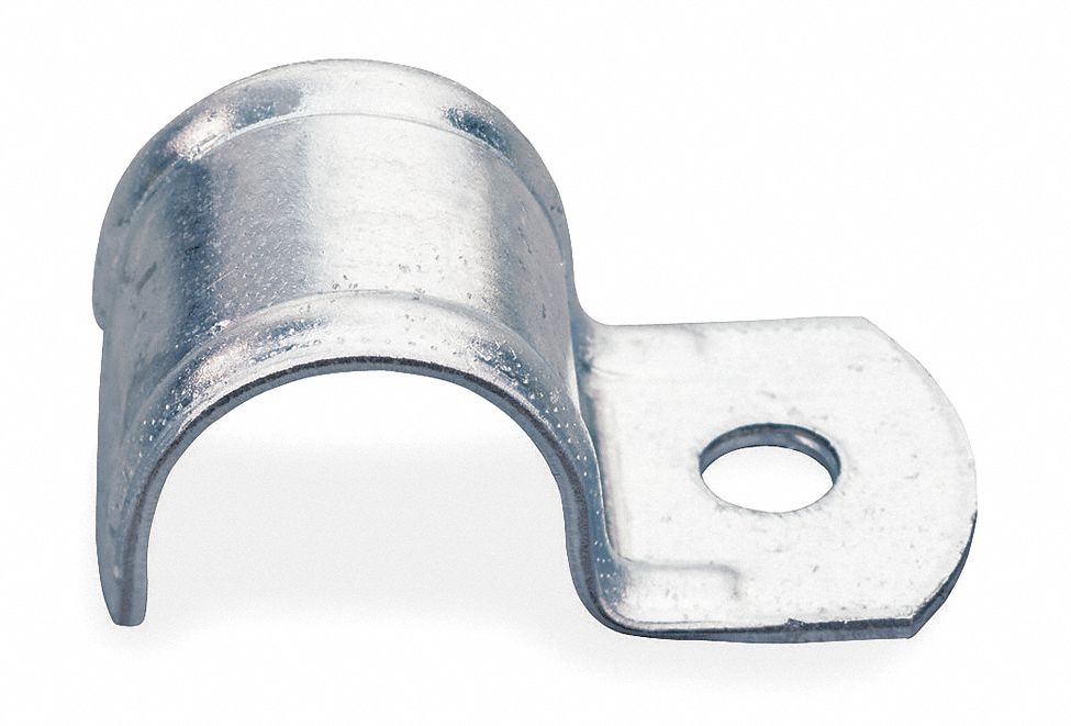 One Hole Clamp, Galvanized Carbon Steel - Grainger