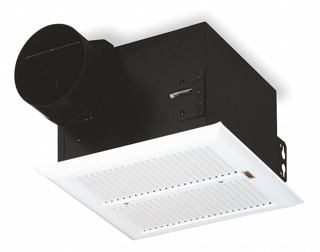 Ceiling Ventilator, 1 Phase, Ceiling Mounting Position, 93 CFM @ 0.000 ...