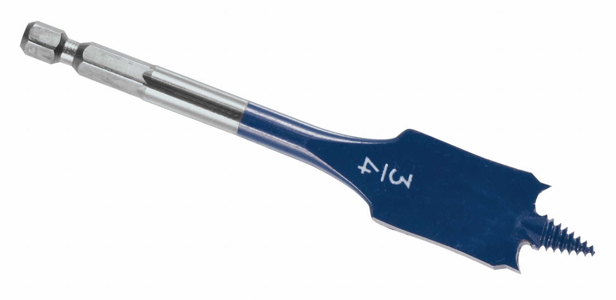 BOSCH Spade Drill Bit: 3/4 in Drill Bit Size, 4 in Overall Lg, Painted ...