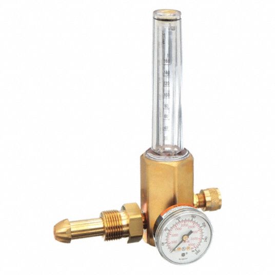 MILLER, CGA 580 Inlet, 5/8"-18 F RH Outlet, Flowmeter Regulator - 5EFY0 ...