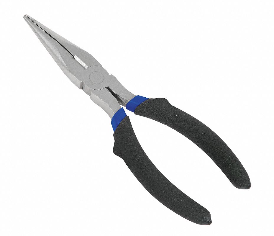 CONTENDER Pinza 6" Acero Azul - Pinzas de Punta Fina, Plana y Doblada ...