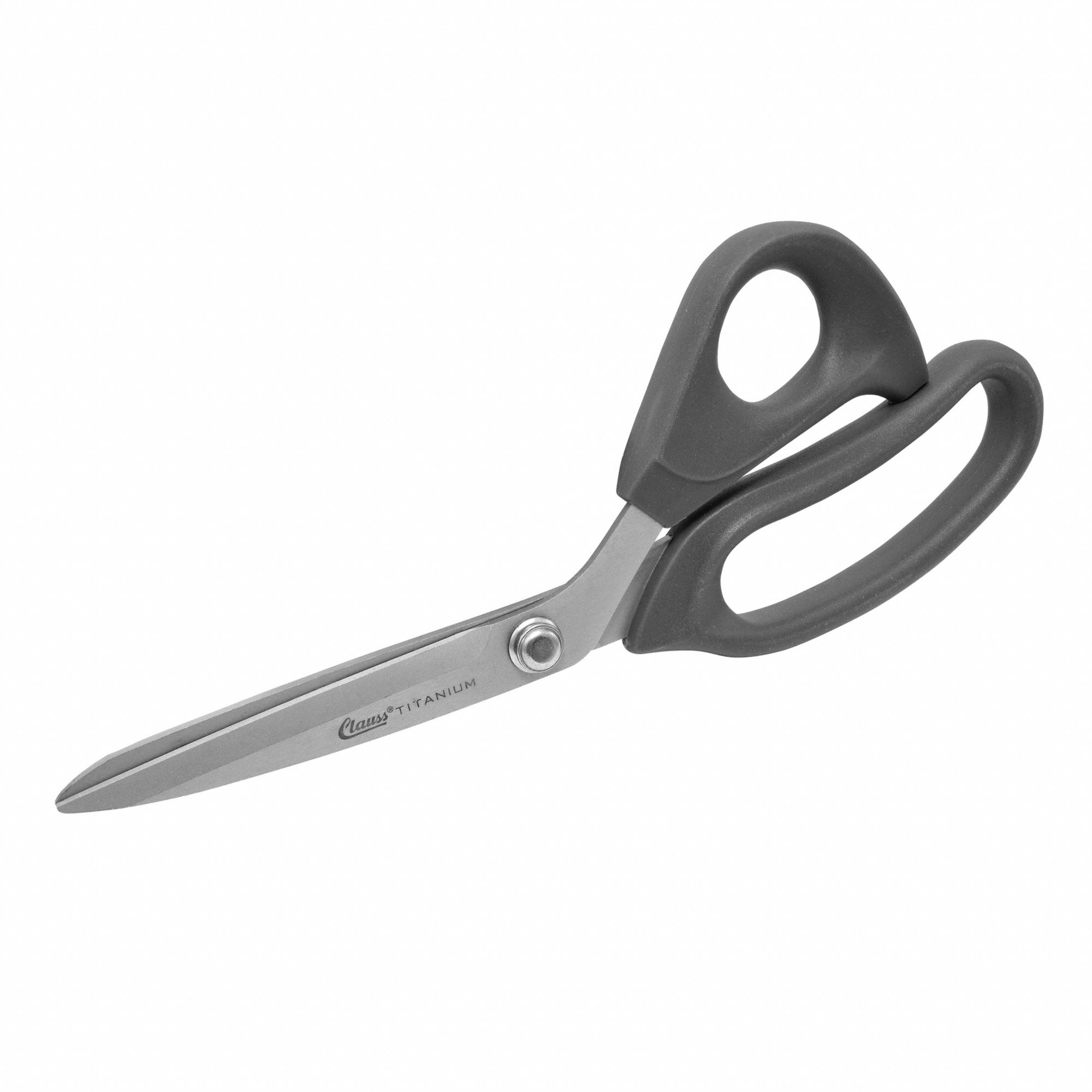 CLAUSS Shop Shears: Ambidextrous, 9 in Overall Lg, Straight, Titanium ...