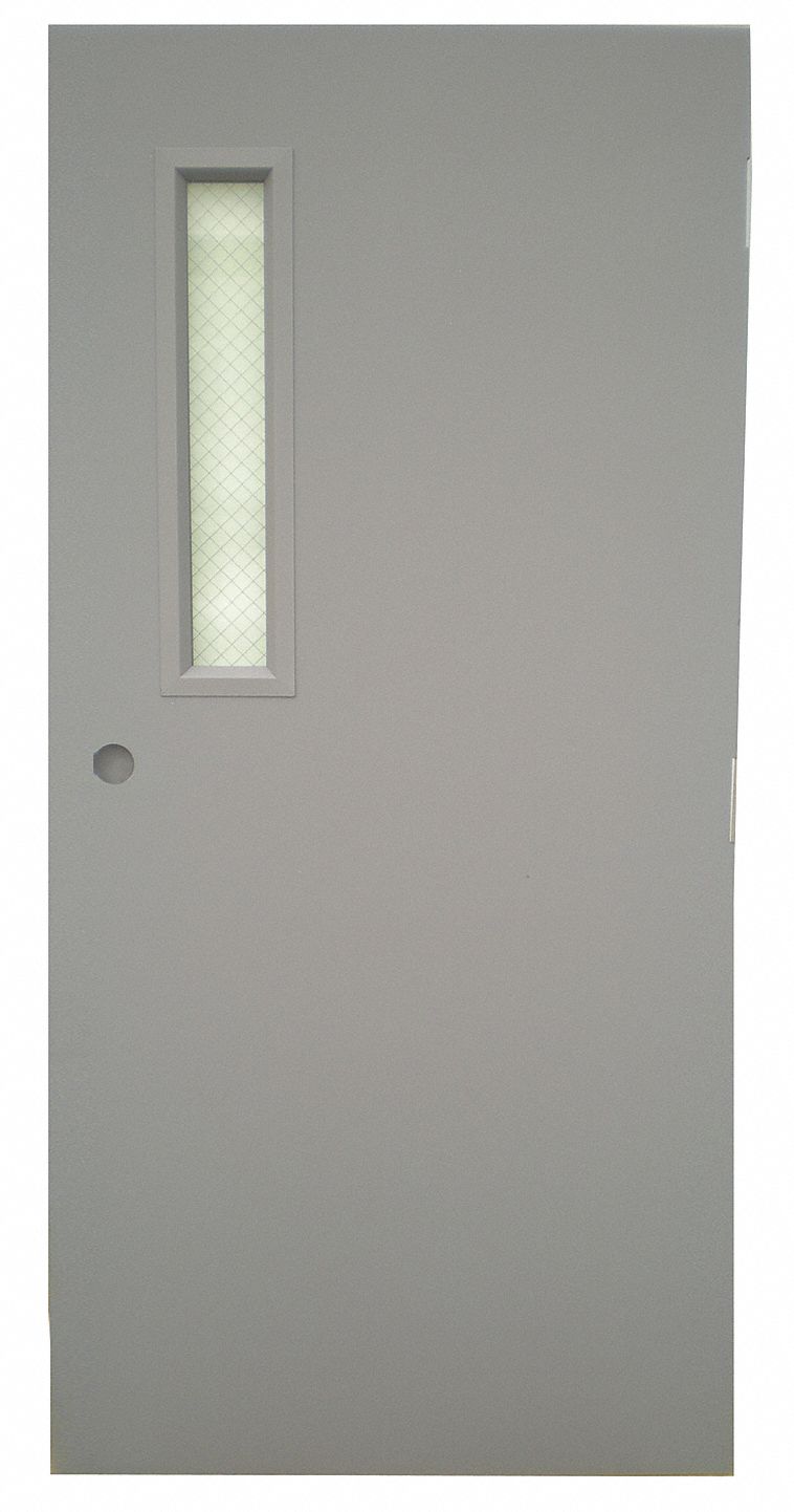 Rectangle Window, 90 min Fire Rating, Narrow Light Steel Door with ...
