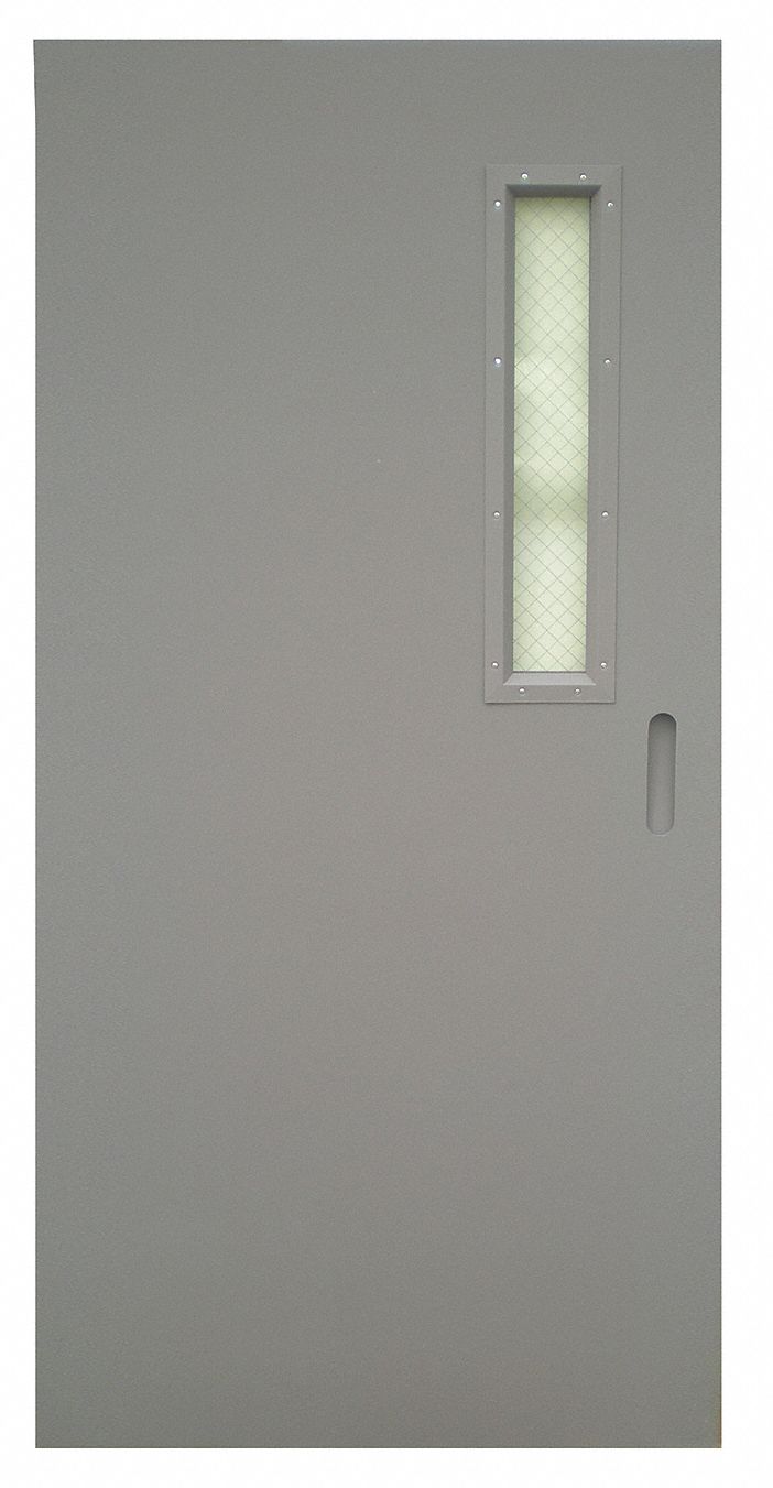 Rectangle Window, 90 min Fire Rating, Narrow Light Steel Door with ...