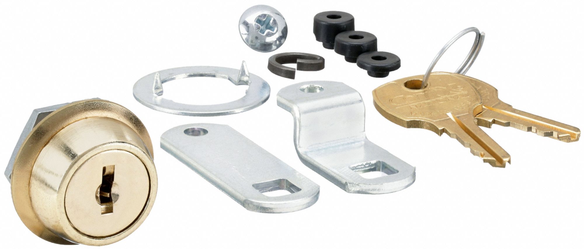 COMPX NATIONAL Disc Tumbler Keyed Cam Lock: For 7/64 in Material Thick ...