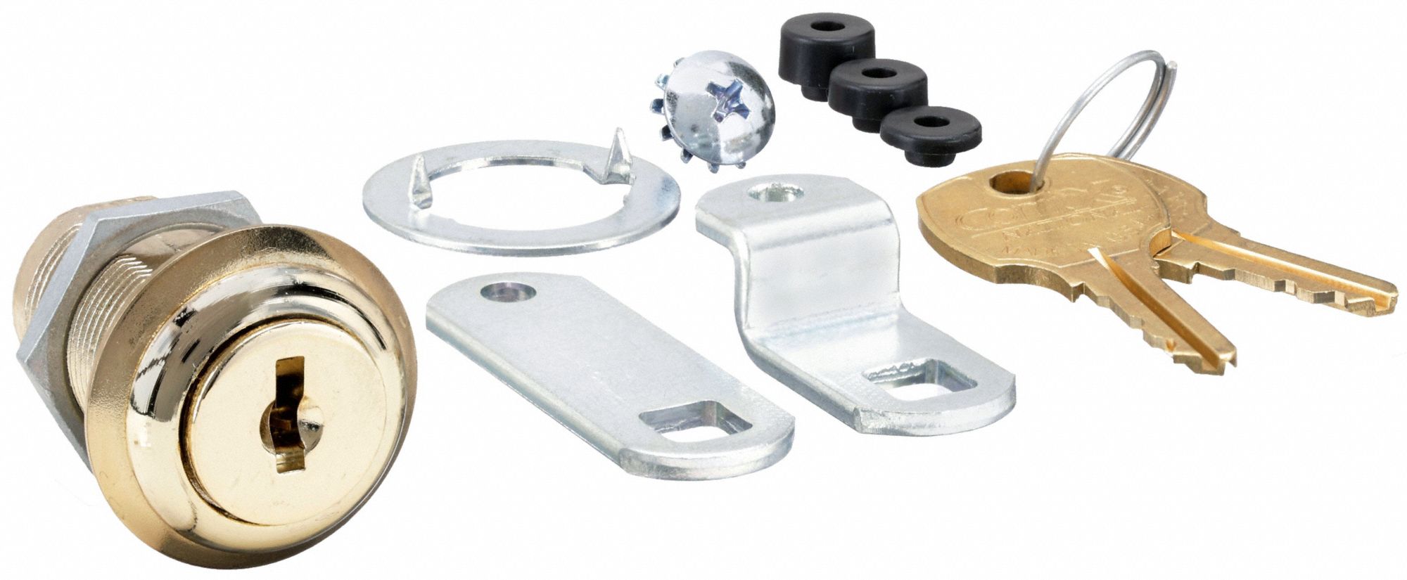 COMPX NATIONAL Disc Tumbler Keyed Cam Lock: For 7/8 in Material Thick ...