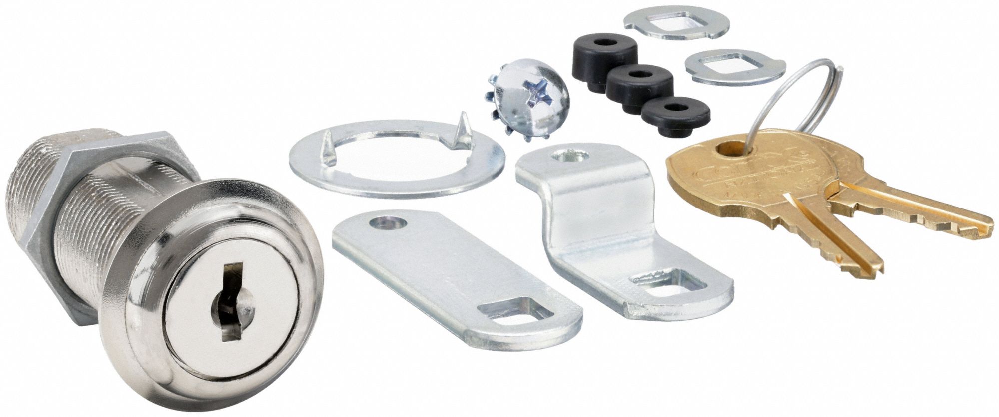 COMPX NATIONAL Disc Tumbler Keyed Cam Lock, Keyed Alike, For Material ...