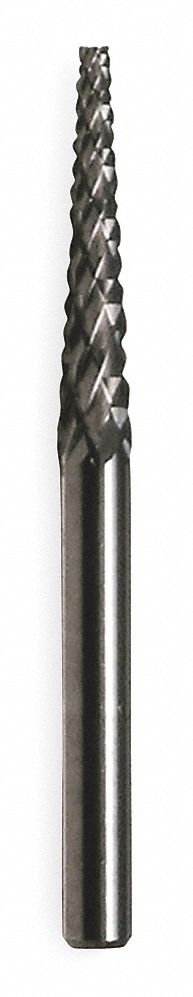 Carbide Bur, Length of Cut 5/8 in, Overall Length 1 1/2 in, Trade ...