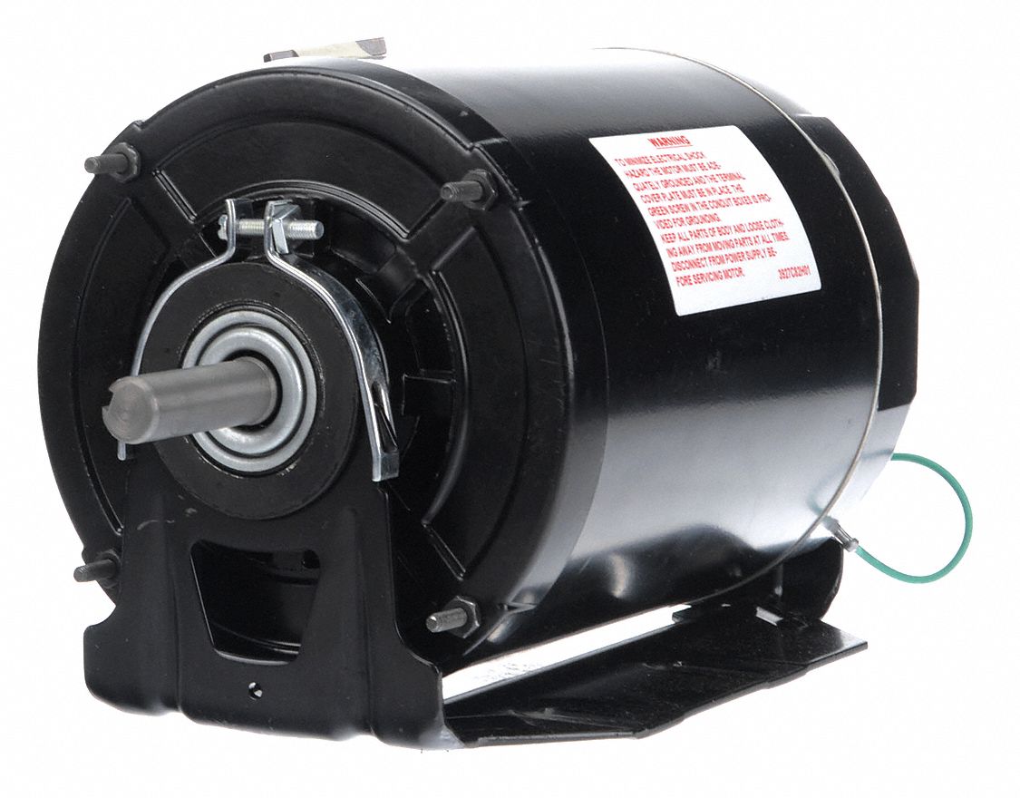 1/2, 1/4 HP Direct Drive Blower Motor, Split-Phase, 1725/1140 Nameplate ...