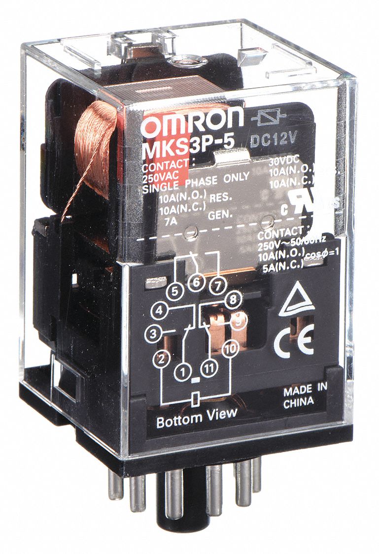 OMRON, Socket Mounted, 10 A Current Rating, General Purpose Relay ...