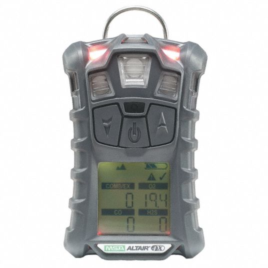 MSA Multi-Gas Detector, 4 Gas, Detects Oxygen, Carbon Monoxide ...