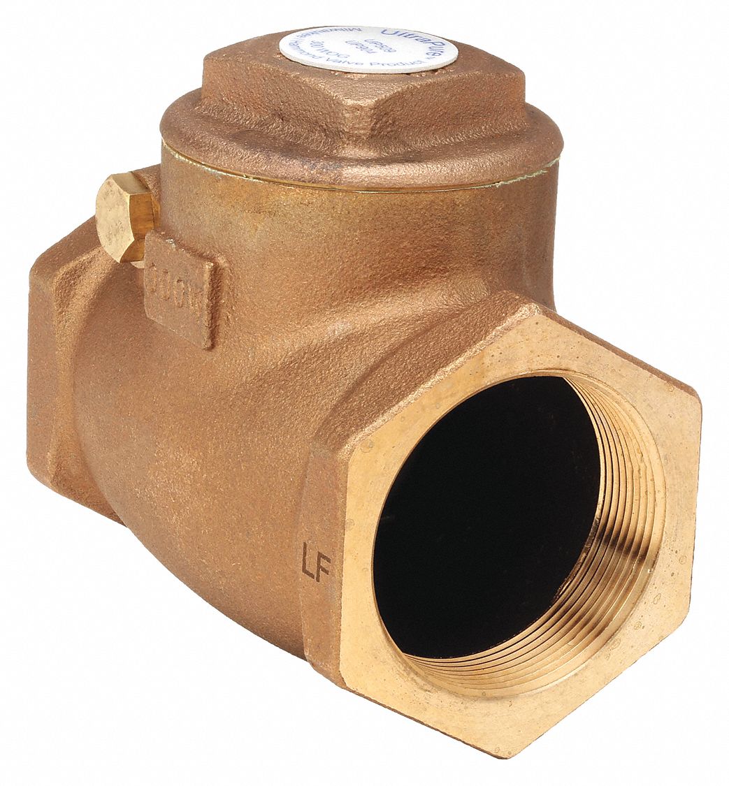 MILWAUKEE VALVE, Single Flow, Inline Swing, Low Lead Swing Check Valve ...