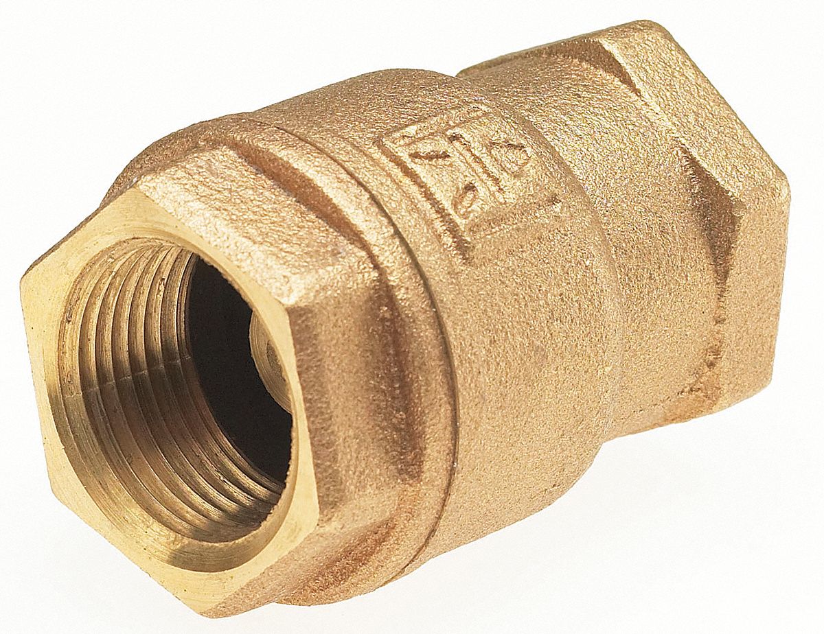 MILWAUKEE VALVE Low Lead Spring Check Valve: Single Flow, Inline Spring ...