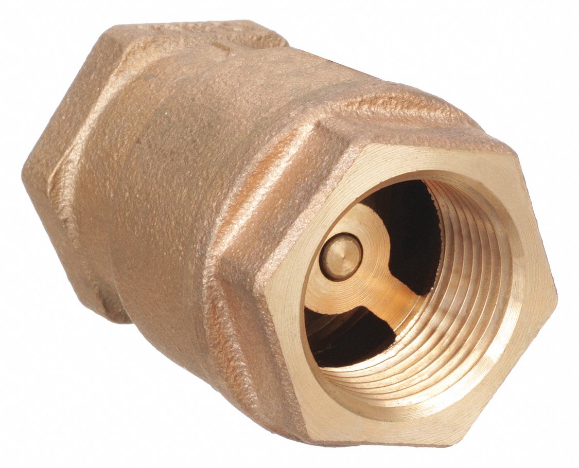 MILWAUKEE VALVE, Single Flow, Inline Spring, Low Lead Spring Check ...