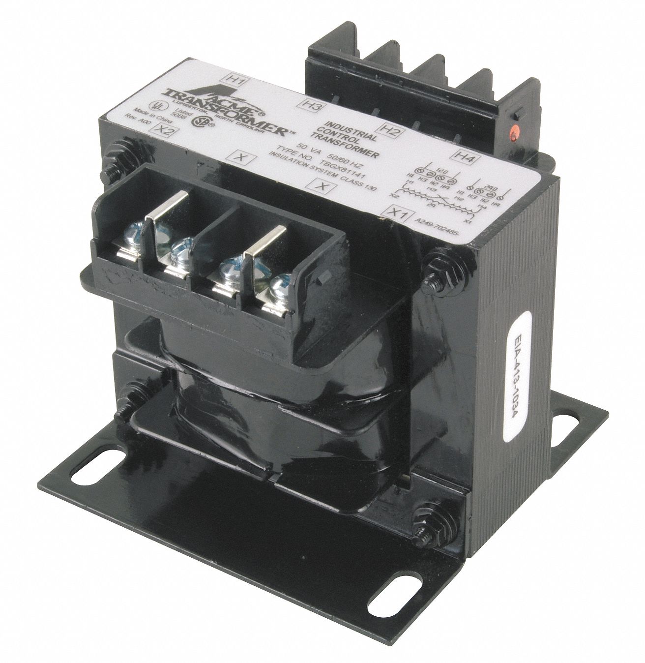 ACME ELECTRIC Transformador de Control, Clasificación VA 500VA, Voltaje de Entrada 120/240VCA ...