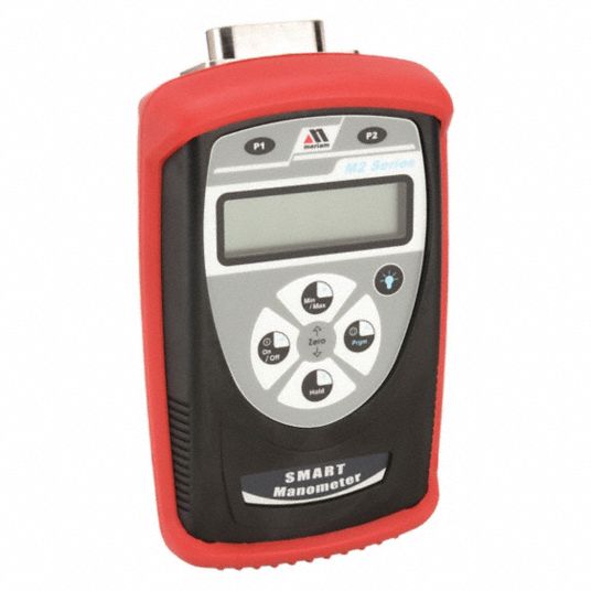 MERIAM, 0 psi to 15 psi, Backlit LCD, Digital Manometer - 5ENK4|M200 ...
