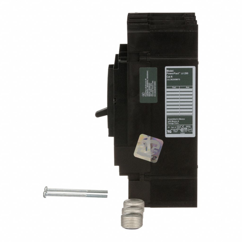 SQUARE D Molded Case Circuit Breaker: 250 A Amps, 100kA at 240V AC ...