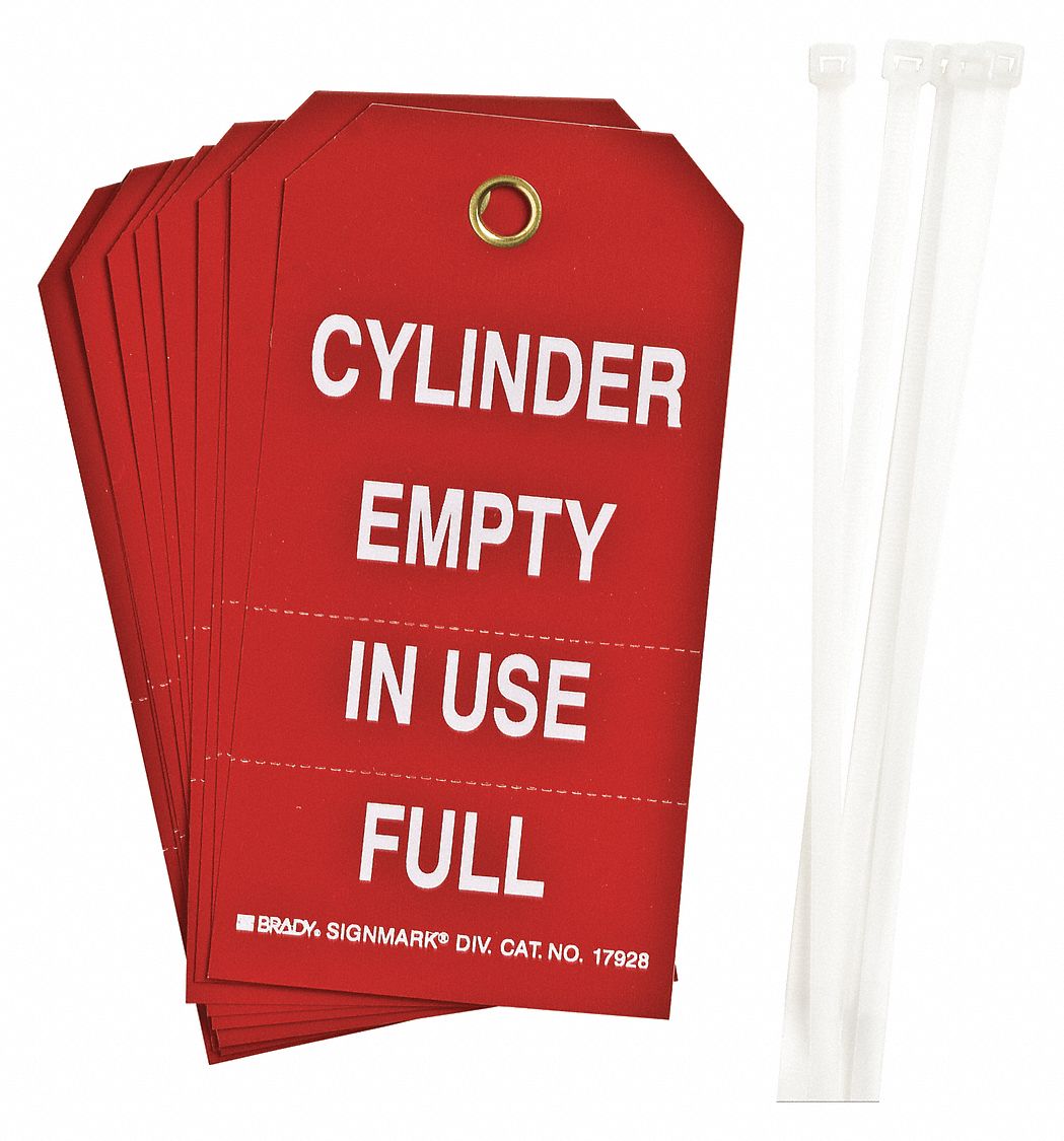 Red/White, Cable Tie, Tags - 5ENZ0|17928 - Grainger