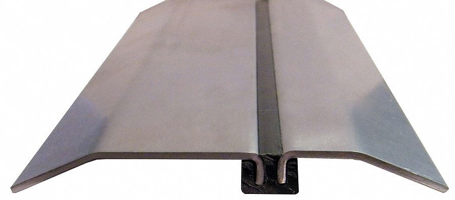 6 ft x 5 in x 1/2 in Smooth Top Threshold, Gray - Grainger