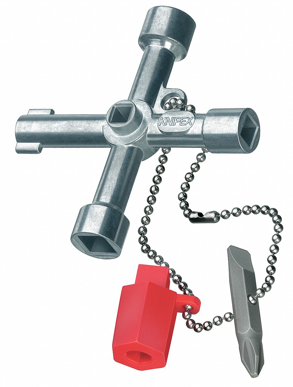 KNIPEX, 3 in Size, T-Handle, Control Cabinet Shutoff Key - 5ETP2|00 11 ...