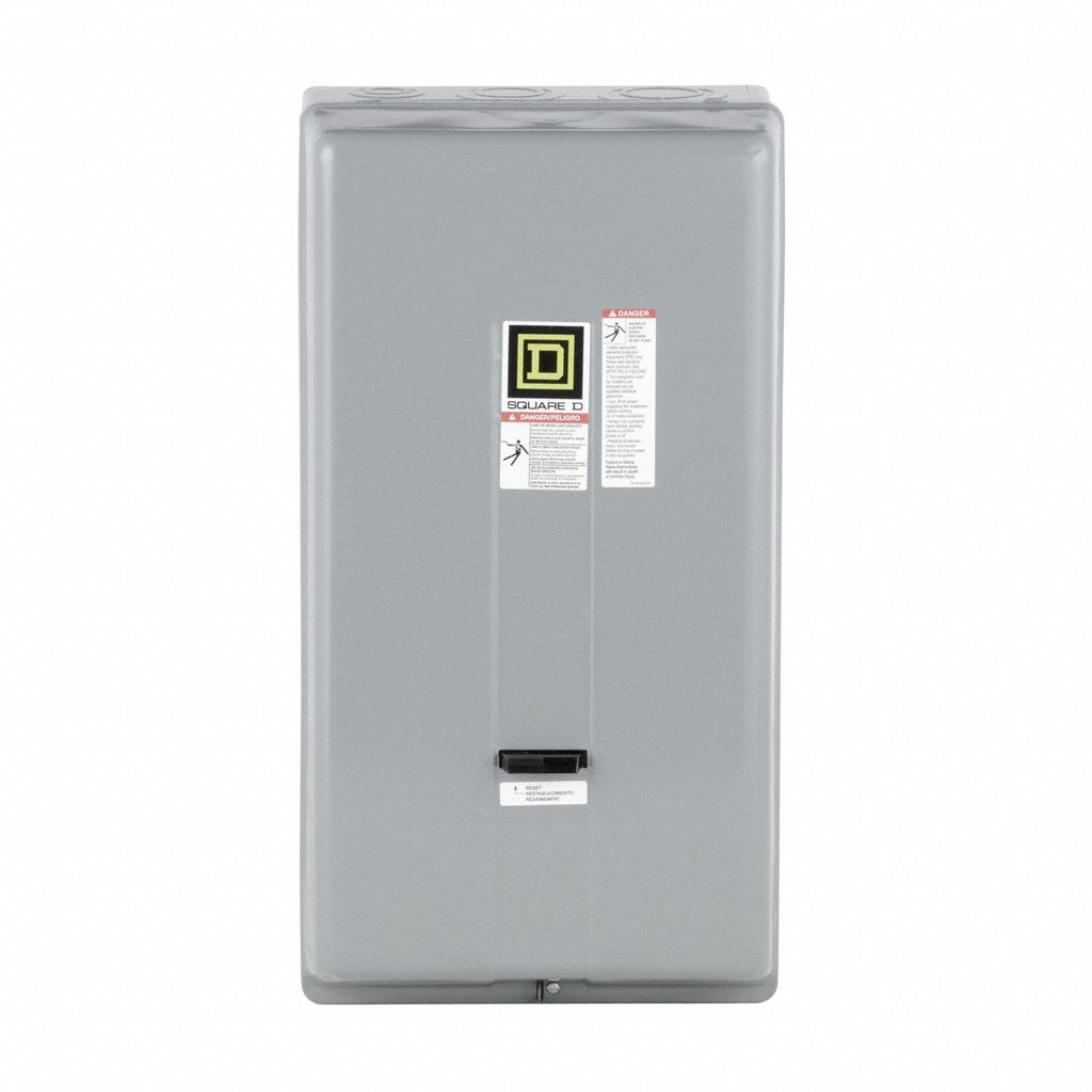 SQUARE D NEMA Magnetic Motor Starter: 30 to 90A, 480V AC, 1, 1NO, 30 hp ...