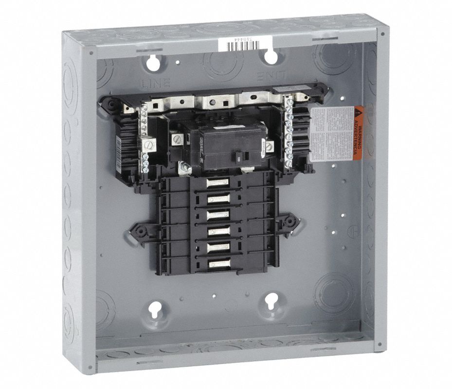 SQUARE D Carga Central, Interruptor de Circuito Principal, Convertible,100 Amperes,120/240VCA ...