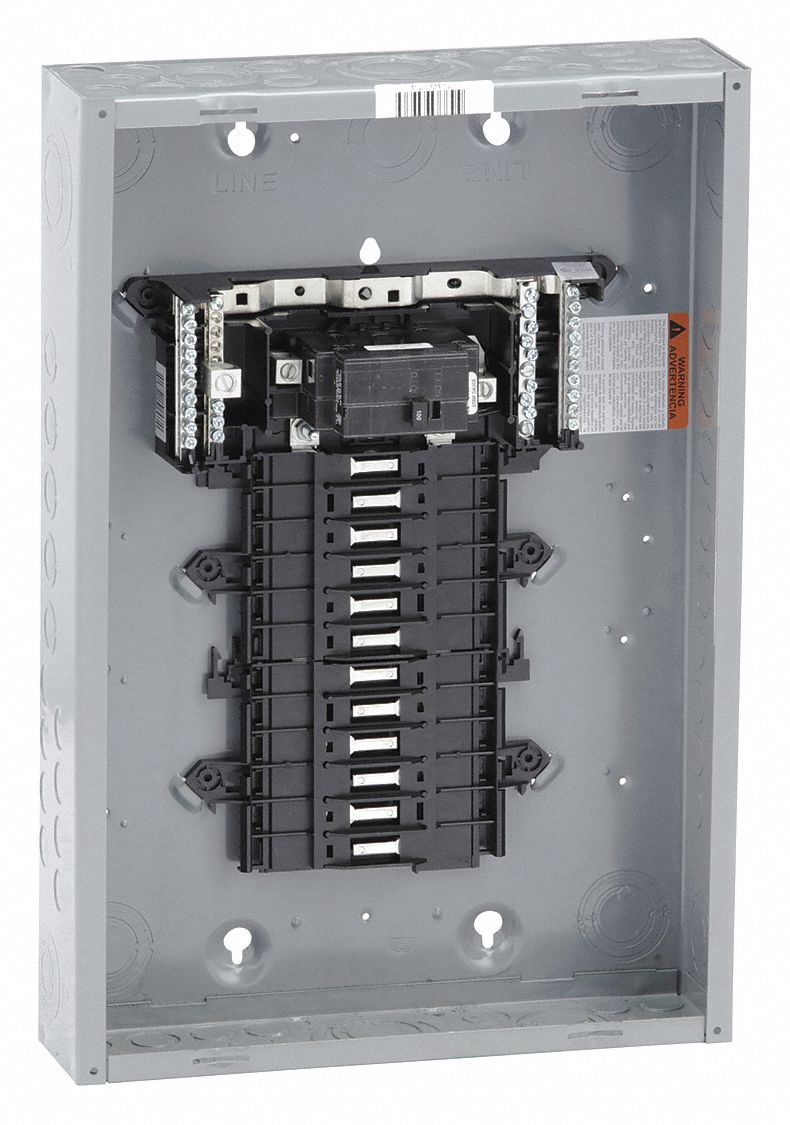 SQUARE D Carga Central, Interruptor de Circuito Principal, Convertible,100 Amperes,120/240VCA ...