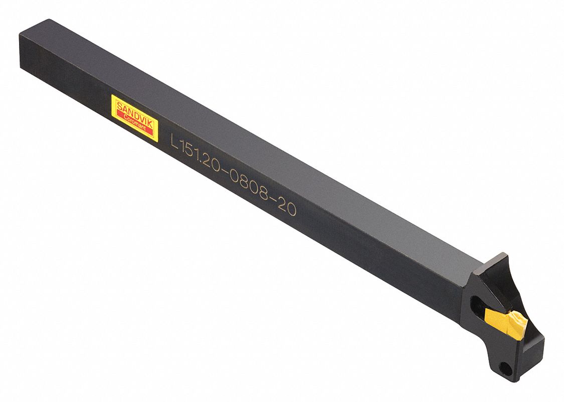 SANDVIK COROMANT, Right Hand, 0.500 in Shank Dia., Square Shank Holder ...