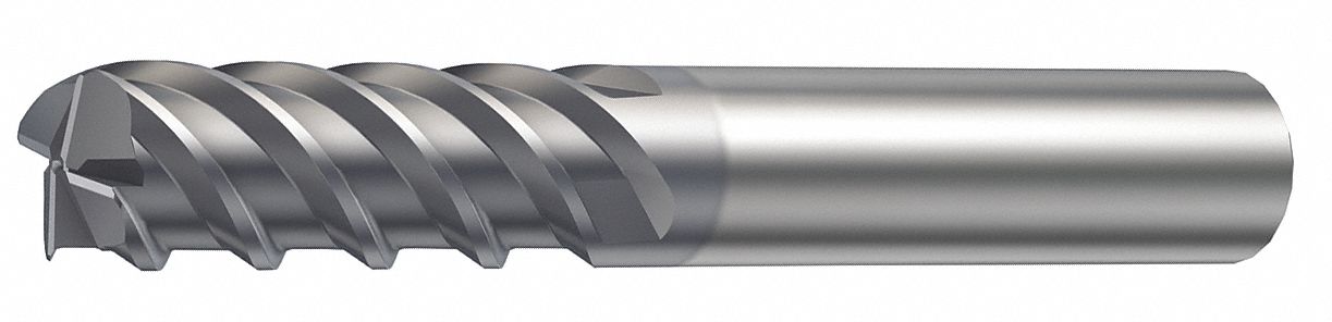 SANDVIK COROMANT, 4 Flute, 0.02" Rad, Corner Radius End Mill - 22D977 ...