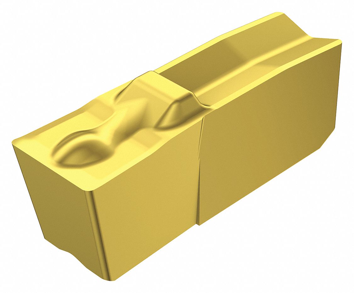 SANDVIK COROMANT, Neutral, 0.008 in Corner Radius, Grooving Insert ...