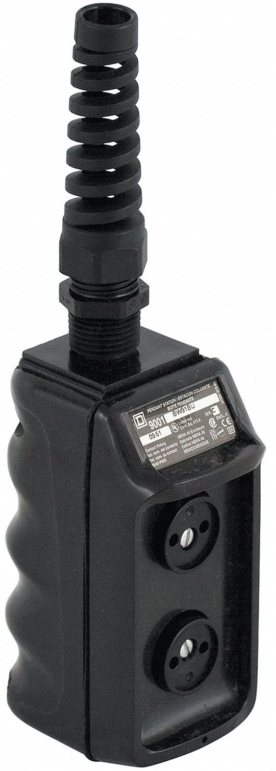 Square D Pendant Push Button Station 2no Black 9001BW92B for sale ...
