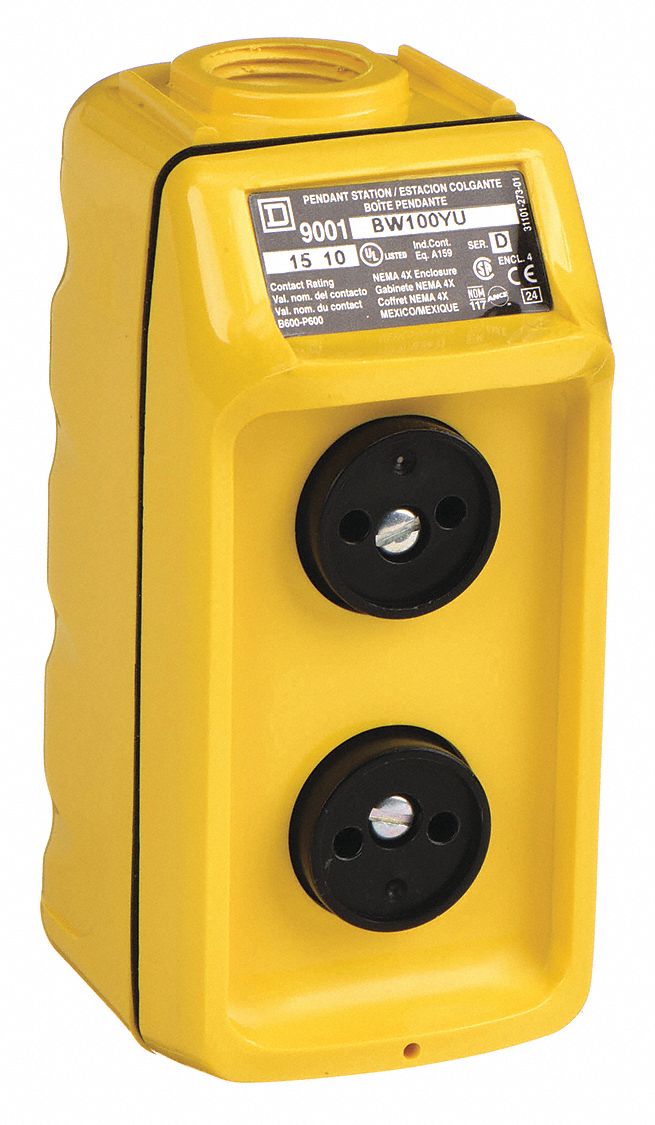 SQUARE D Estación de Botón a Presión Pendiente 2NO 2 operadores - 5FTR2 | 9001BW100YU - Grainger ...