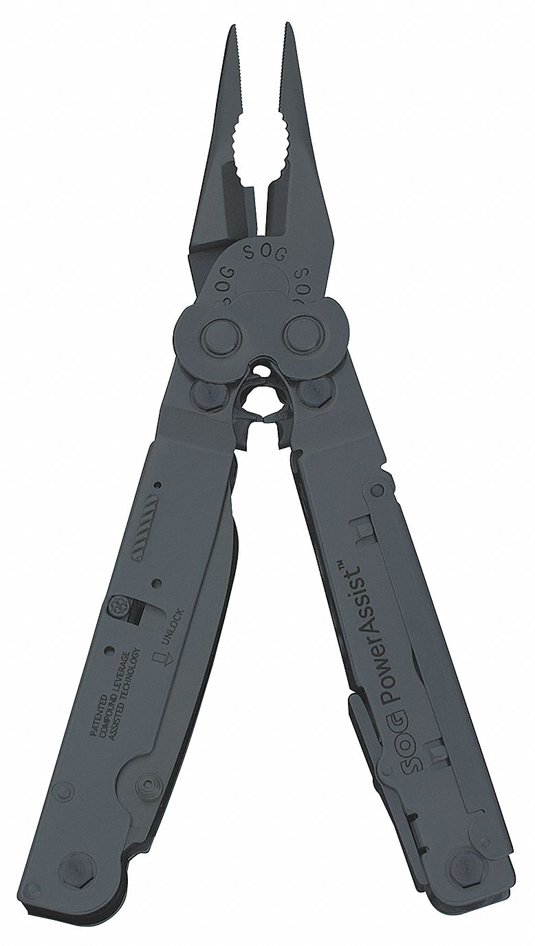 SOG POWERASSIST(TM) MULTI-TOOL,BLACK - Multi-Tool Pliers - WWG5FVU2 ...