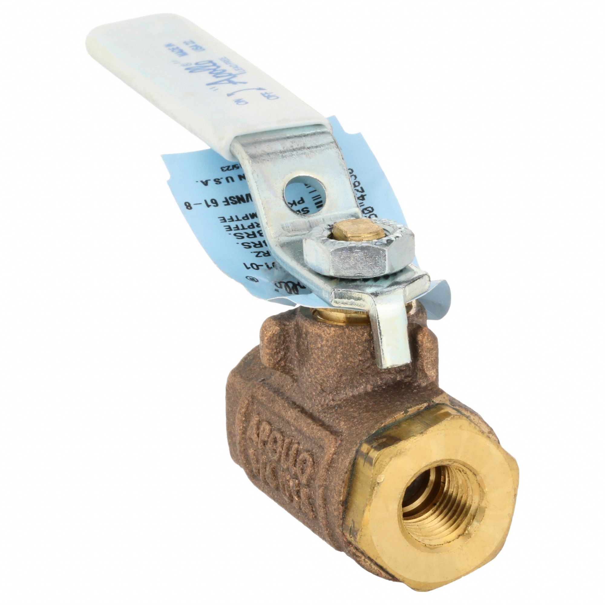 APOLLO, 1/4 in Size, Bronze, Manual Two-Way Ball Valve - 5FVZ7|70LF-101-01 - Grainger