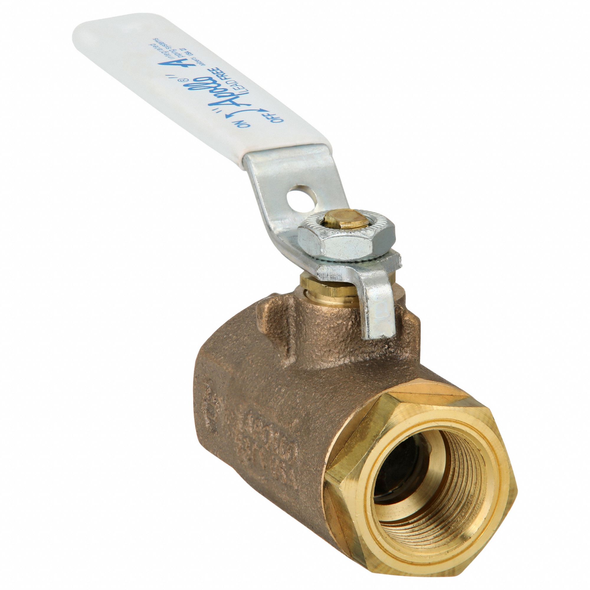 APOLLO, 3/4 in Size, Bronze, Manual Two-Way Ball Valve - 5FWA0|70LF-104-01 - Grainger