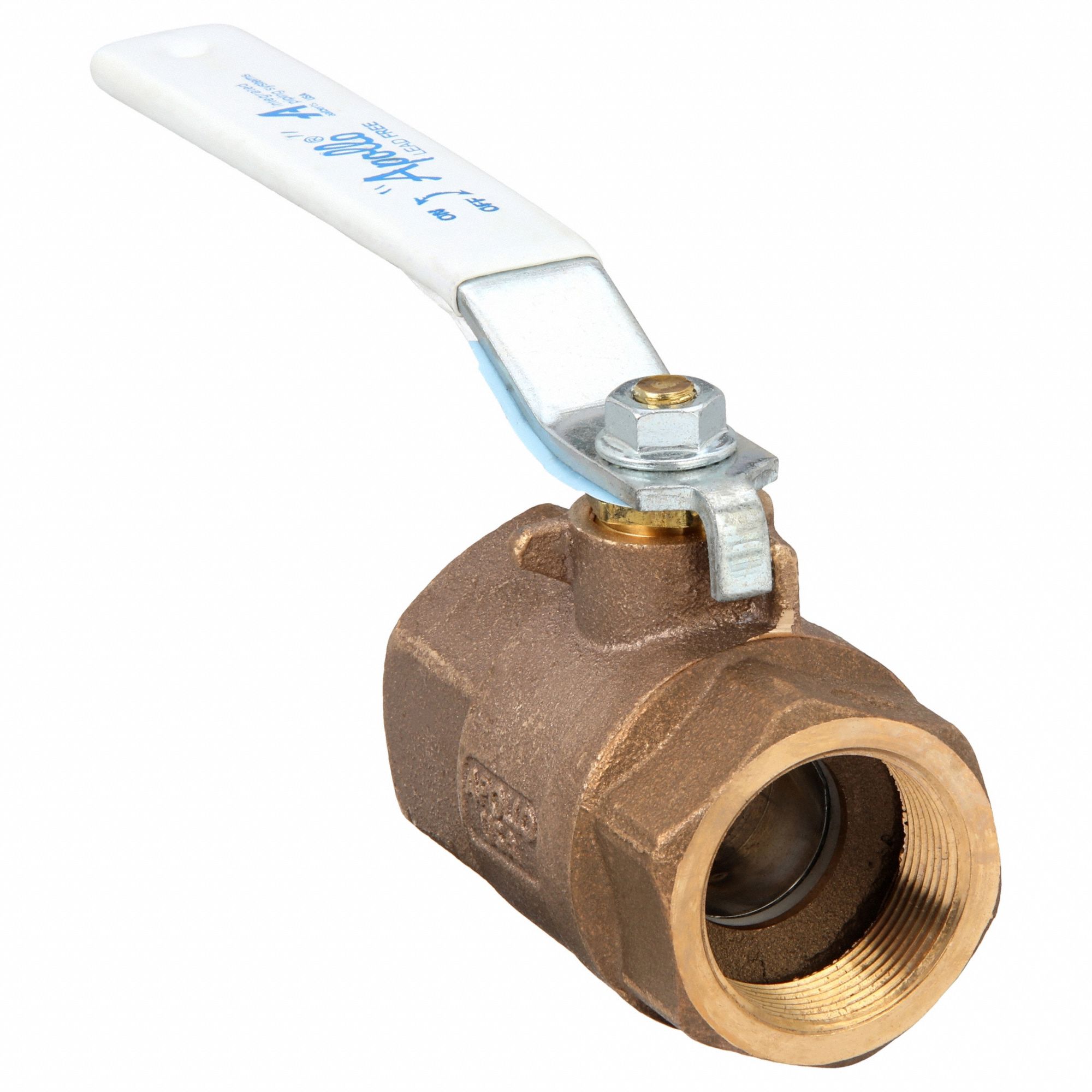 APOLLO, 1 1/2 in Size, Bronze, Manual Two-Way Ball Valve - 5FWA3|70LF-107-01 - Grainger