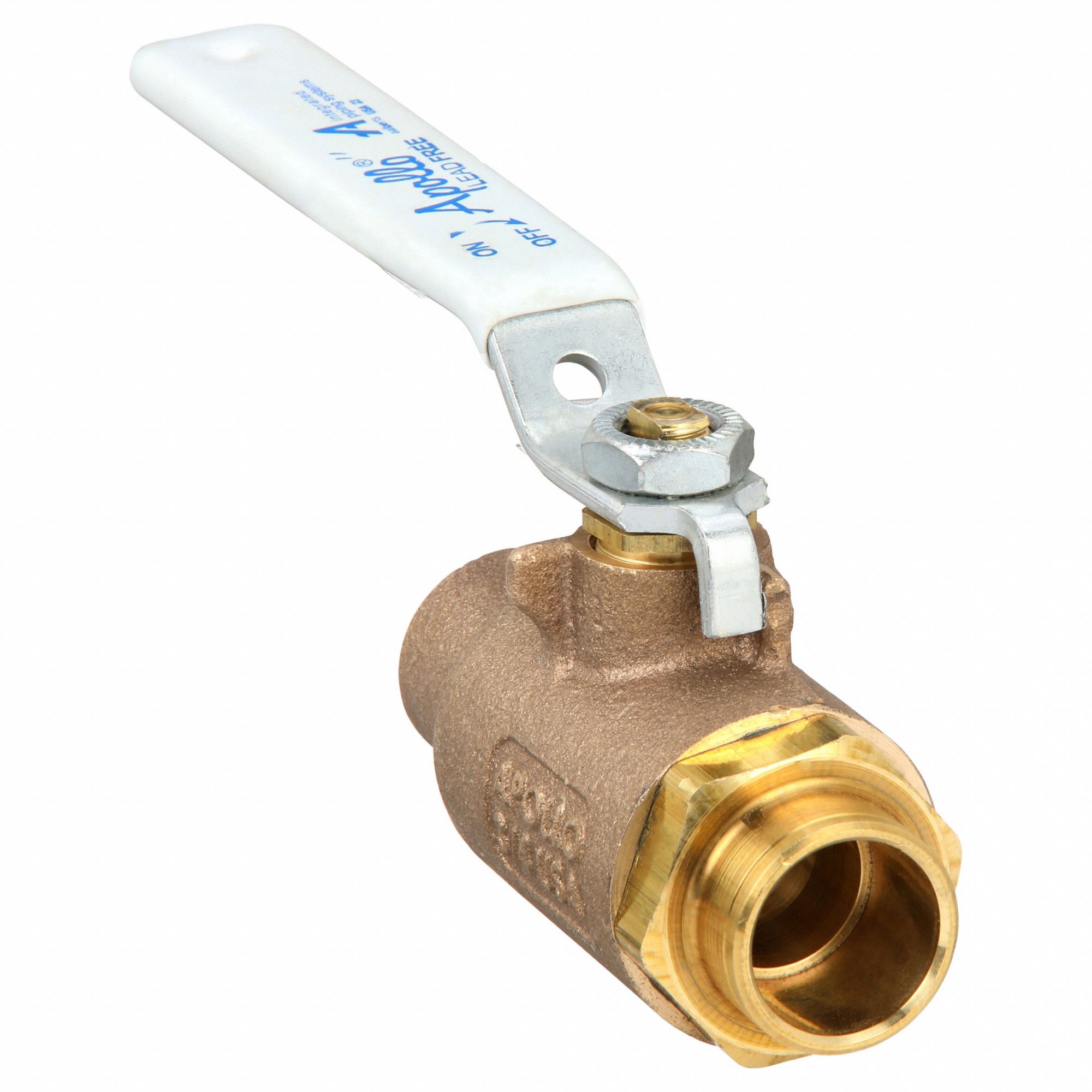 APOLLO, 3/4 in Size, Bronze, Manual Two-Way Ball Valve - 5FWA7|70LF-204-01 - Grainger