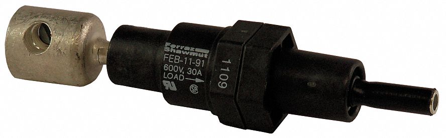 MERSEN, Non-Rejection Block Style, 1 Pole, In-Line Fuse Holder - 5FXU2 ...