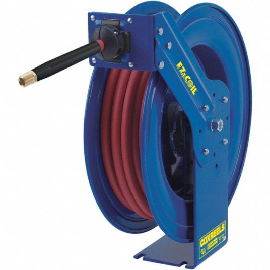 50 ft (1/2 in I.D.), 1/2 in MNPT, Spring Return Hose Reel - 5FYD2|EZ-SH ...