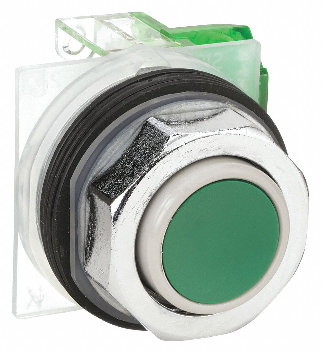 SCHNEIDER ELECTRIC, Non-Illuminated, Extended Profile, Extended Push Button Operator - 5FZL6 ...