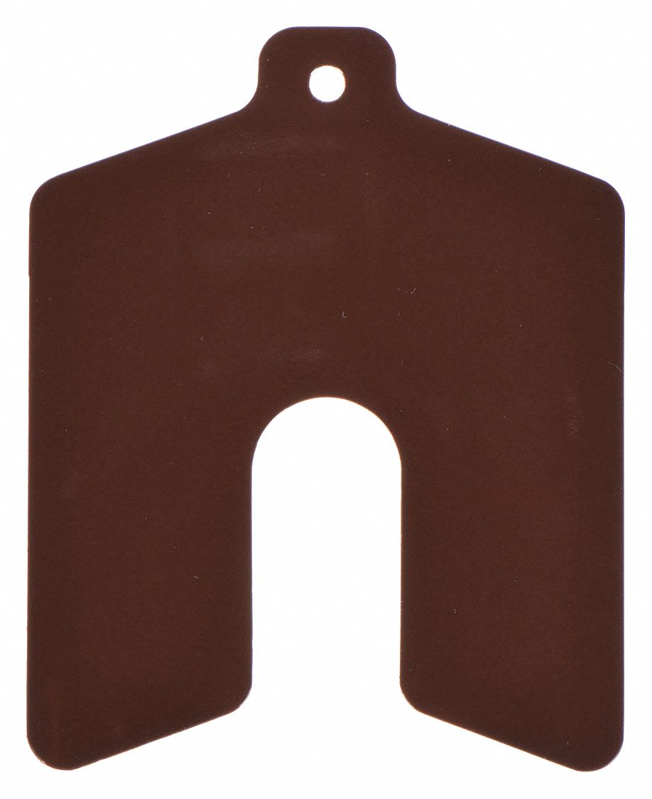 PRECISION BRAND Calza Ranurada, PVC, Espesor de la Calza 0.01 ...