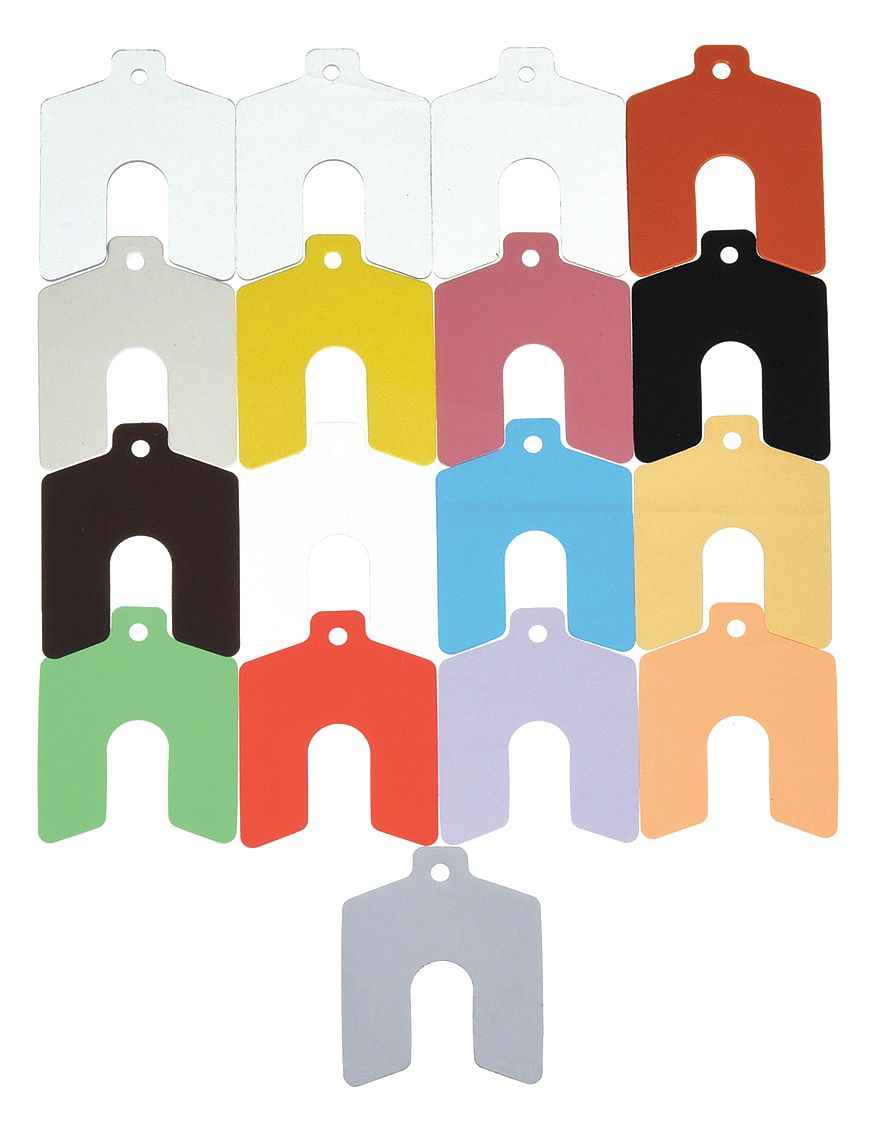 Inch, Tabbed, Slotted Shim Assortment,tabbed,170 pcs - 5GE51|42904 ...