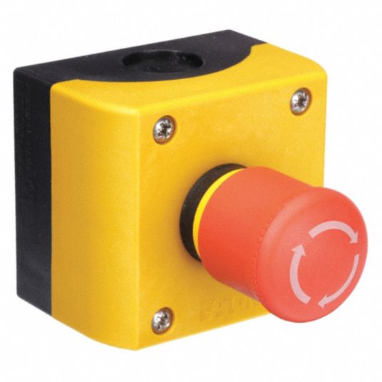 SCHNEIDER ELECTRIC, Mushroom Head Push Button, 0 Pilot Lights, Control Station - 5GEL1 ...