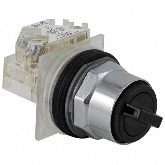 SCHNEIDER ELECTRIC, 30 mm Panel Mounting Size, 2 Positions, Selector ...