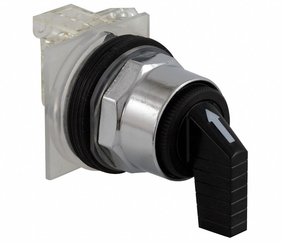 SCHNEIDER ELECTRIC Interruptor Selector No Iluminado , Tamaño: 30mm ...