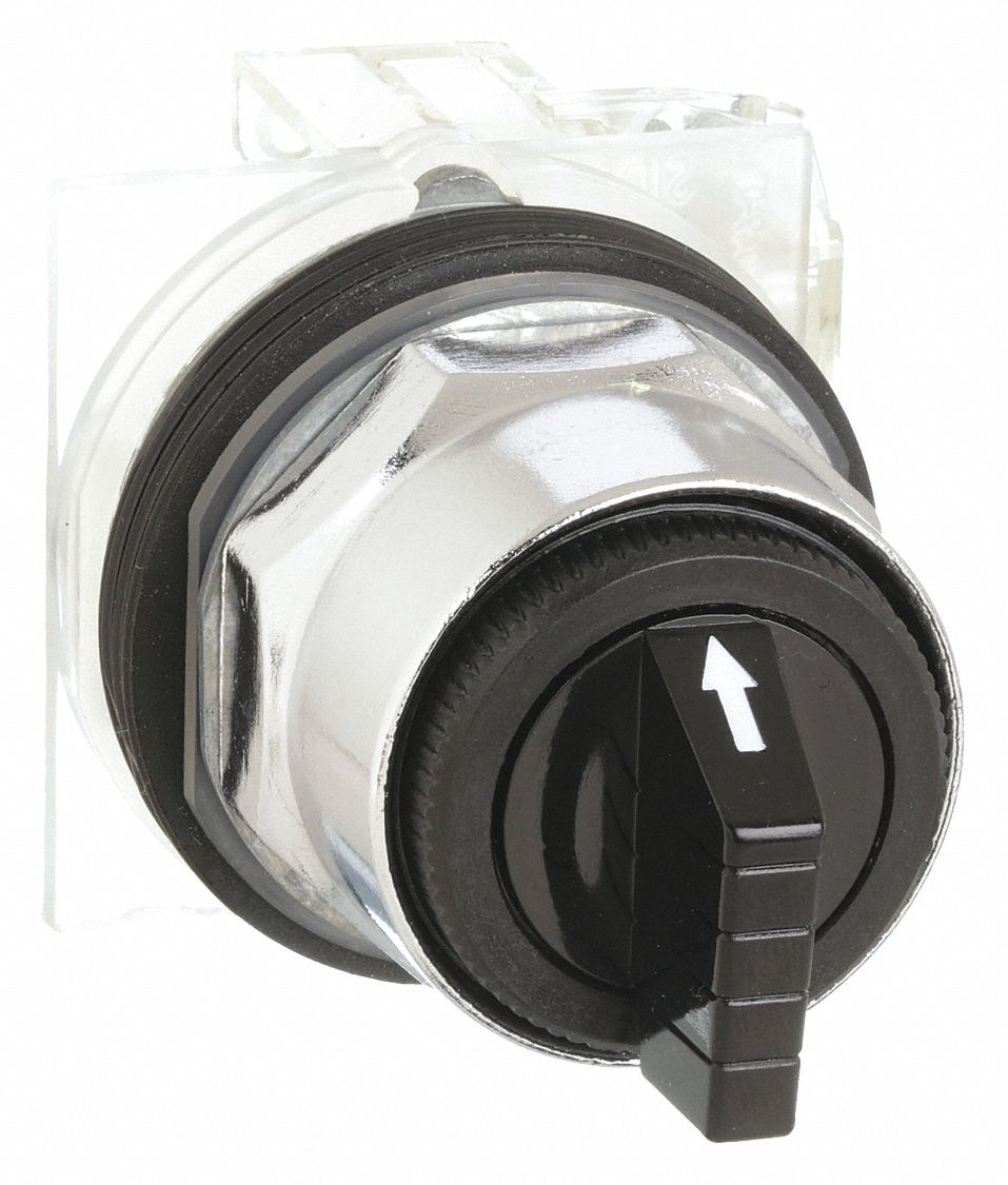 SCHNEIDER ELECTRIC, 30 mm Panel Mounting Size, 3 Positions, Selector ...