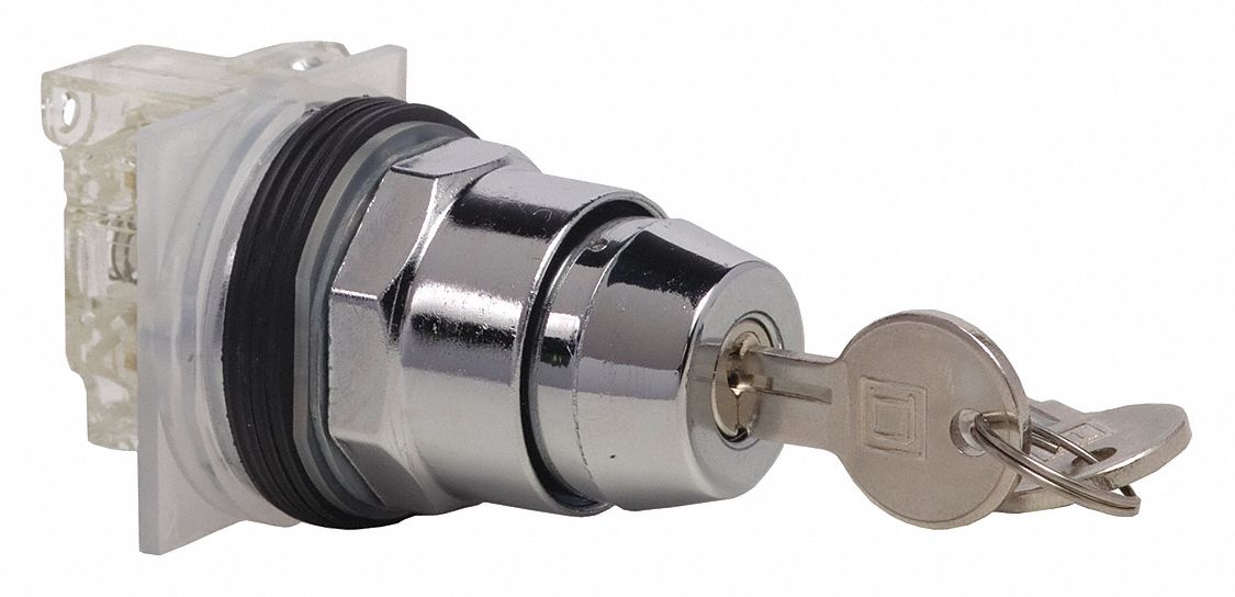 SCHNEIDER ELECTRIC, 3 Position, 30 mm Panel Mounting Size, Selector ...