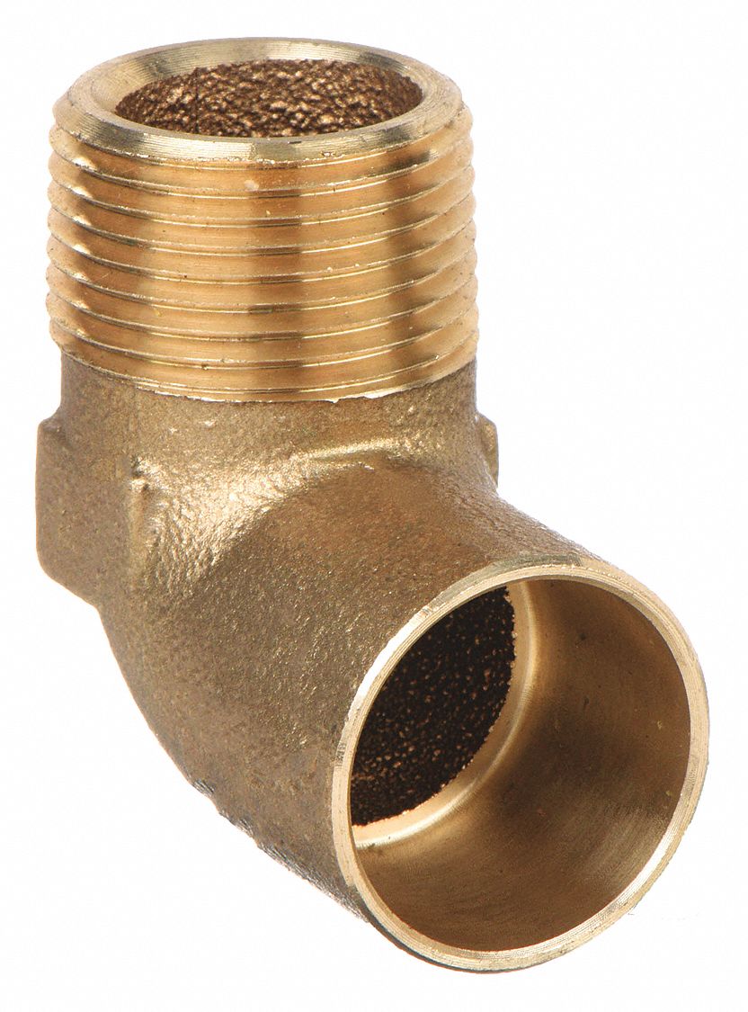 NIBCO, 1 in CTS x 1 in Pipe, Cup x MNPT, Sweat Fitting Elbow - 5GEV8 ...