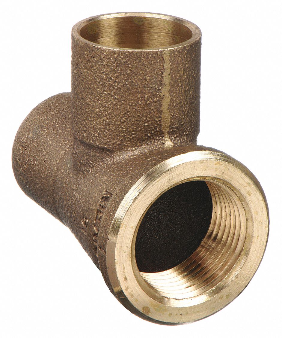 NIBCO, 3/4 in CTS x 3/4 in Pipe x 3/4 in CTS, Cup x FNPT x Cup, Sweat ...