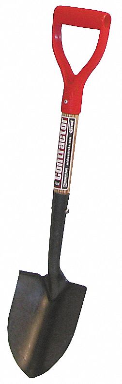 Mini Round Point Shovel,20 In. Handle - Grainger